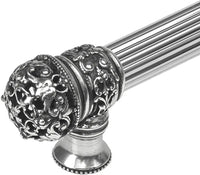 Juliane Grace 22'' cc with 5/8'' reeded center long pull small finial ...